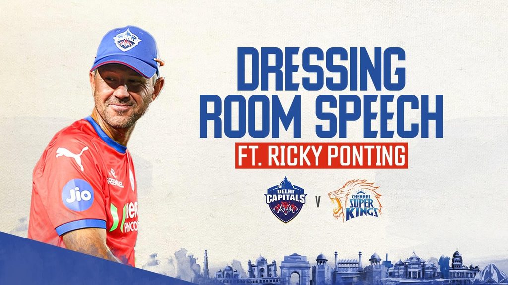 Dressing Room Speech ft. Ricky Ponting | DC vs CSK | Delhi Capitals